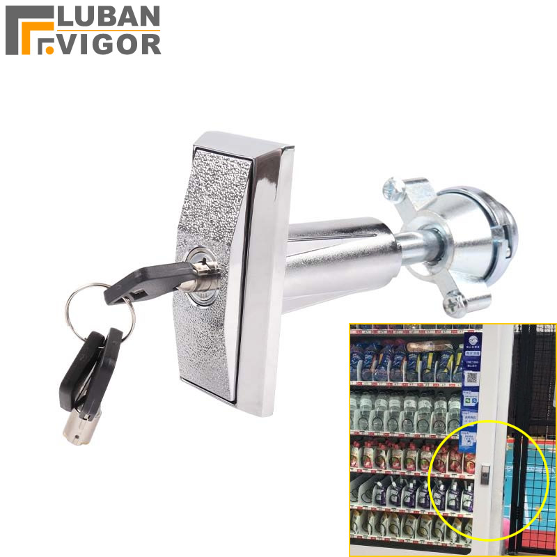 T-shape cabinet lock lock for vending machine / booth / game machine ...
