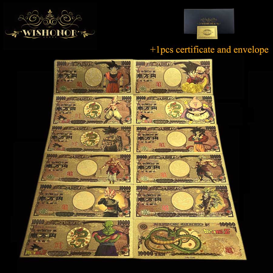 Art & Collectibles Fake Yen banknotes gold-plated in 6 different sets ...