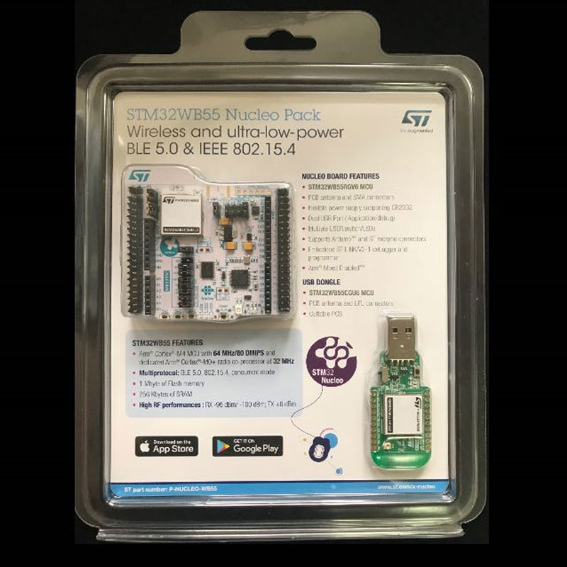 1 pcs x P-NUCLEO-WB55 Development Kits ARM BLE Nucleo Pack including ...