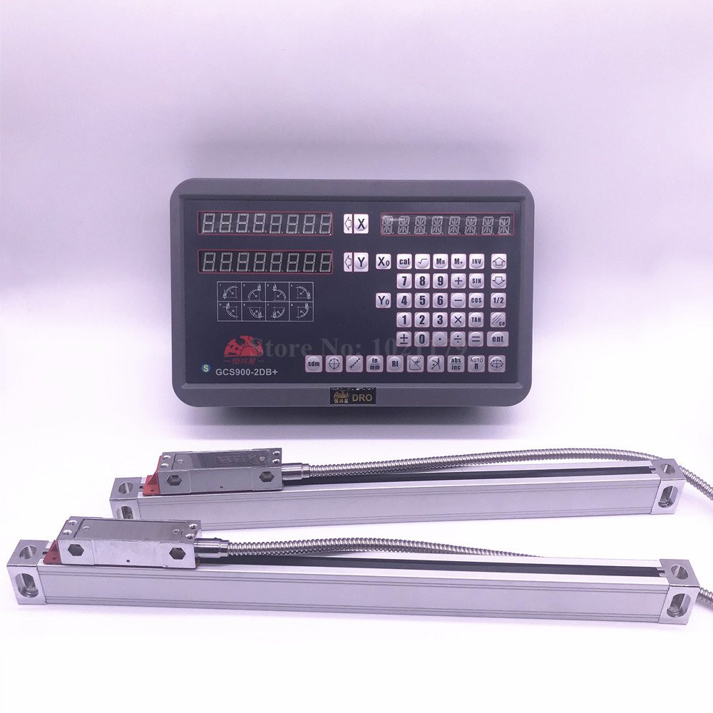 New GCS900-2DB+ DRO Kit 2 Axis Milling Lathe Digital Readout Display ...