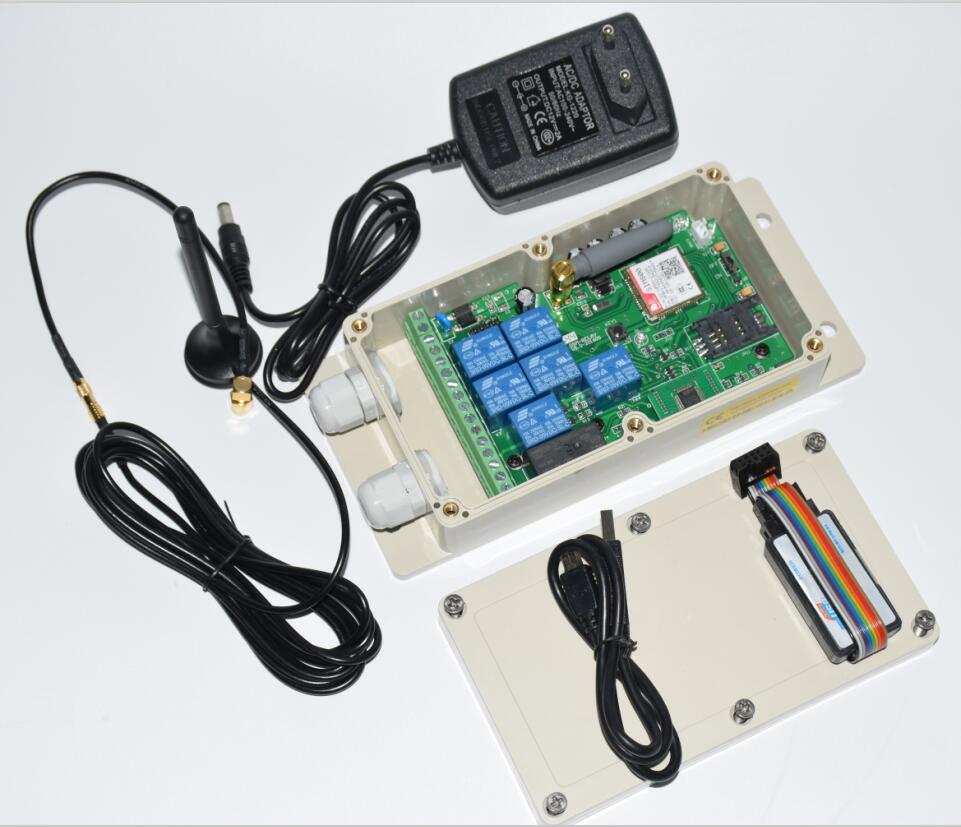7 relays GSM controller SMS remote Control box ( Seven channel Relay ...