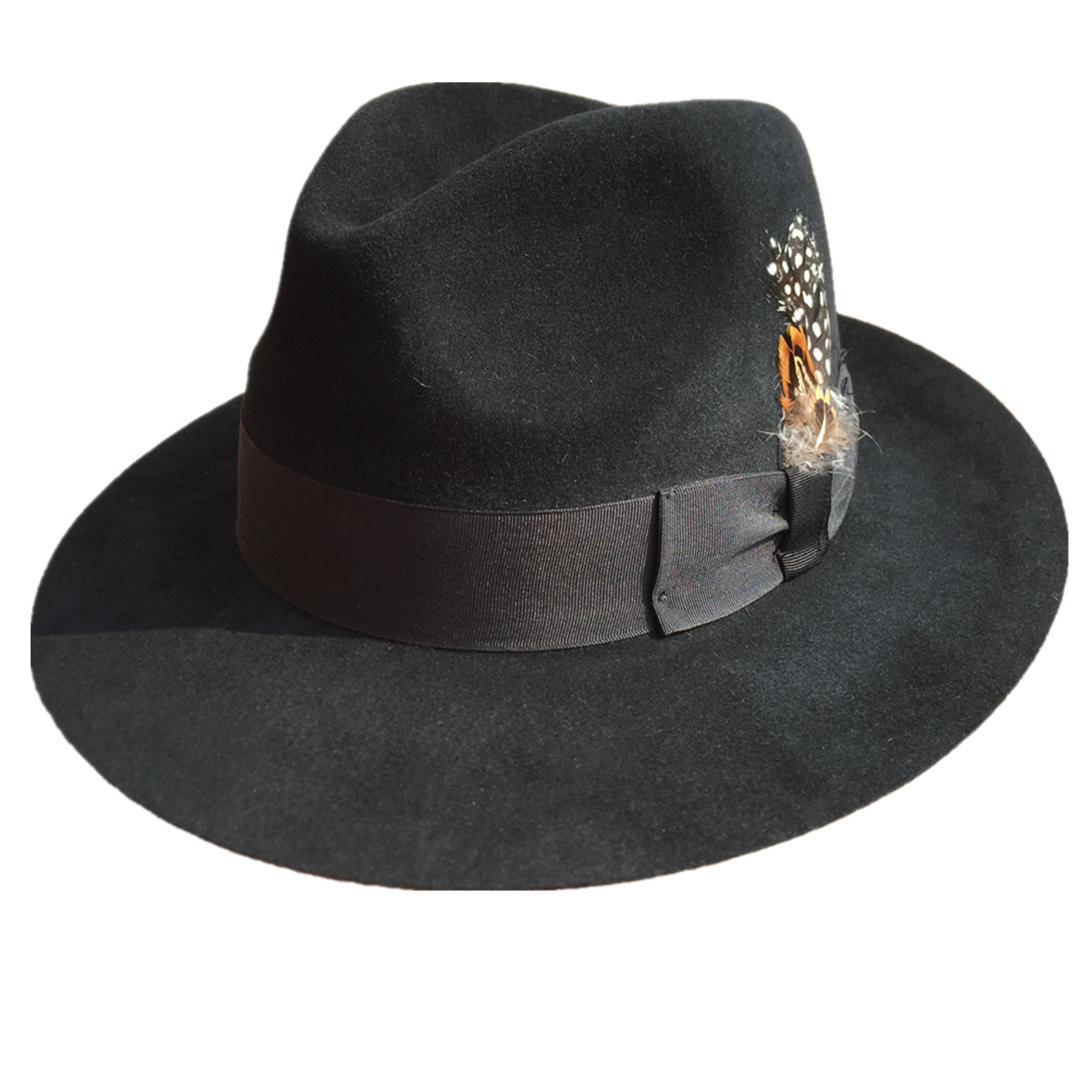 Luxury Angora Rabbit Fedora Hat Gangster Mobster Michael Jackson ...
