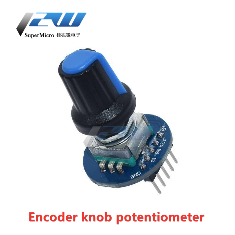 Potentiometer Push Button Digital Control Module 5V Rotary Controller ...