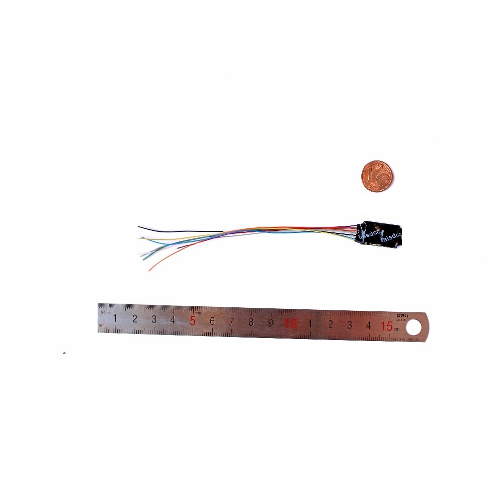 DCC LOCO DECODER FOR HO & N SCALE MODEL TRAIN with 4 Function with 9 ...