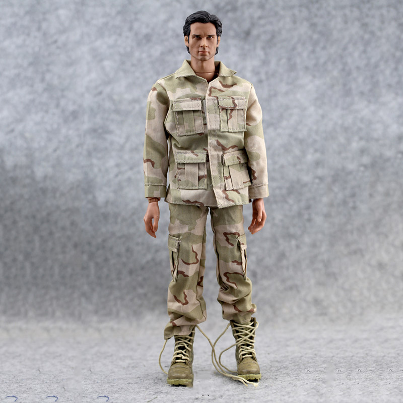 1/6 Scale male soldiers clothing US military Camouflage battle uniform ...