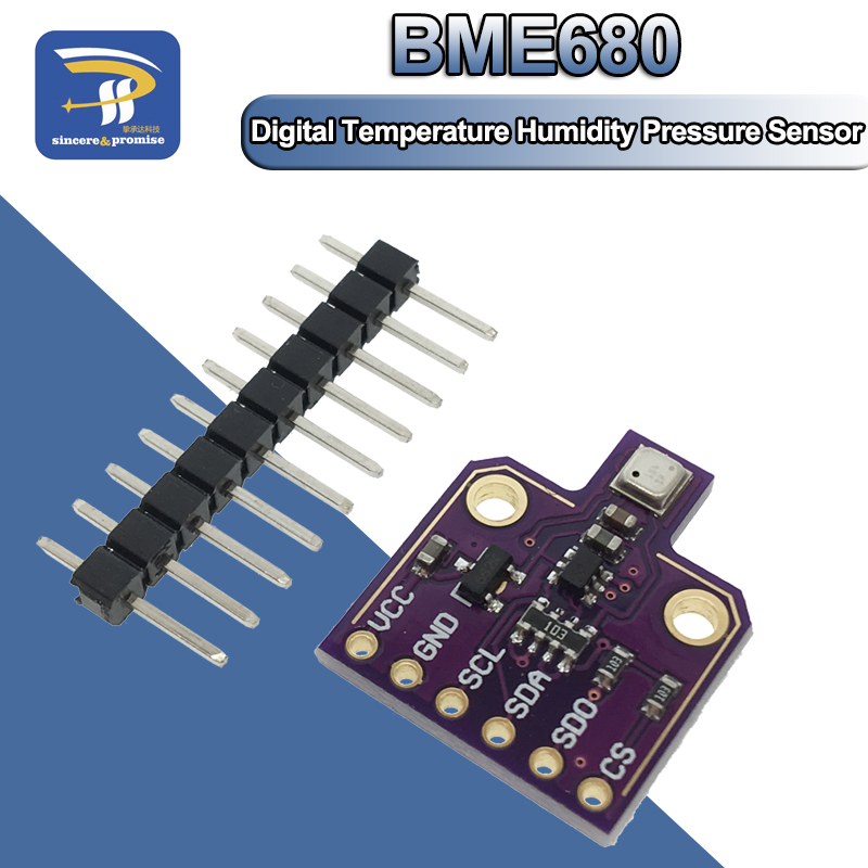 1pcs BME680 Digital Temperature Humidity Pressure Sensor CJMCU-680 High ...