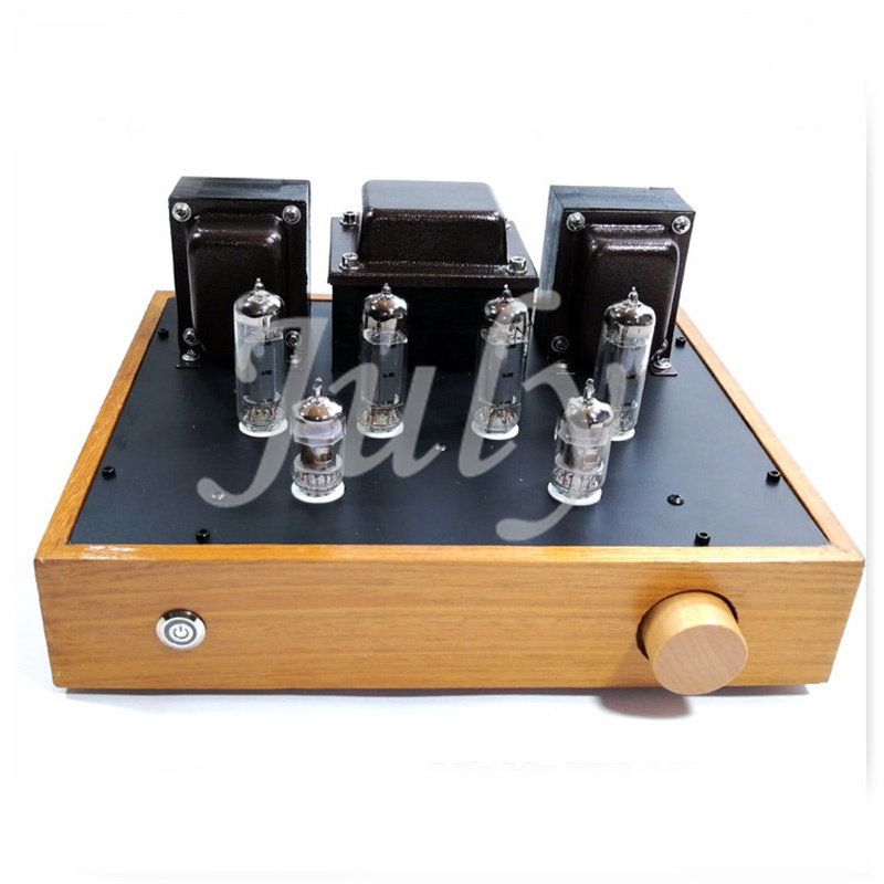 Dynaco 12AX7 push 6P14 push-pull circuit amplifier, 10W*2 tube amplifier finished machine, teak ...