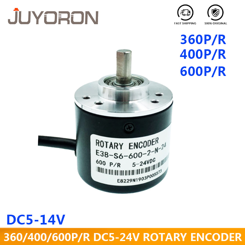 Incremental Rotary Encoder 5-24V DC E38 S6 Encoder 360/400/600 P/R ...