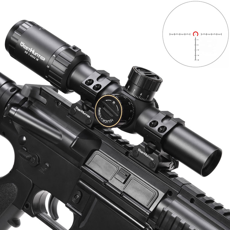 WESTHUNTER HD 1-6X24 IR Compact Hunting Scope Tactical Rifle Scopes ...