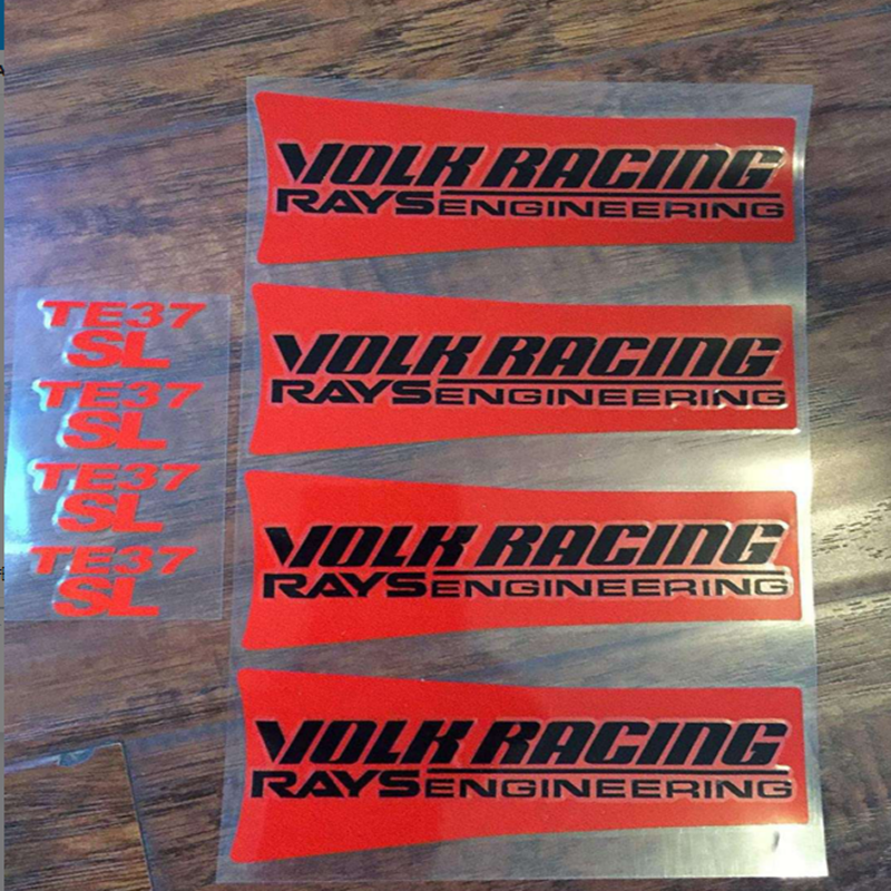 8pcs set Rays Volk Racing Car Wheel Spoke Sticker For TE37 SL CE28 ...