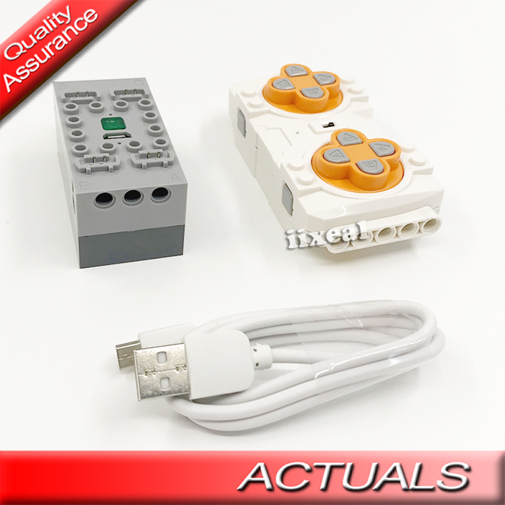 4 Channel Rechargeable Battery Box Building Blocks APP RC Motor Power ...