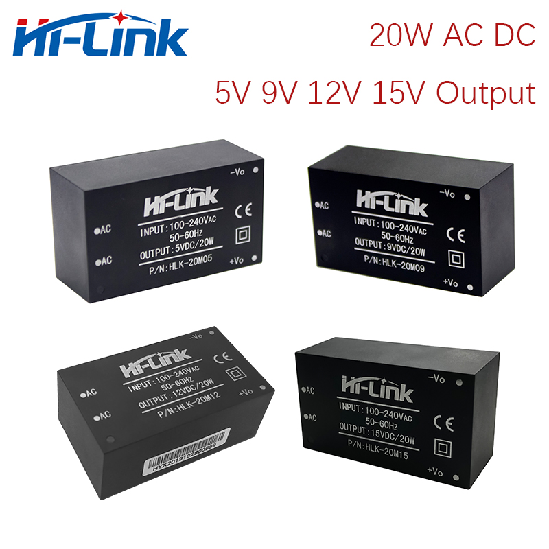 Hi-Link 220V/110V to 5V/9V/12V/15V 20W step down power transformer AC ...