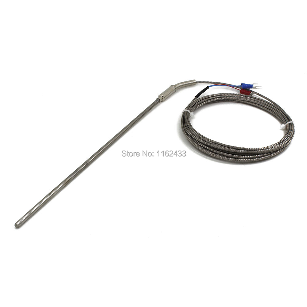 FTARP08 PT100 type 3m metal braided cable 200mm flexible probe head RTD ...