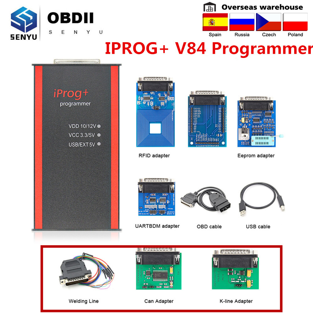 IPROG Pro 2022 V84 Full ECU Key Programmer Iprog+ IMMO Odometer Mileage ...