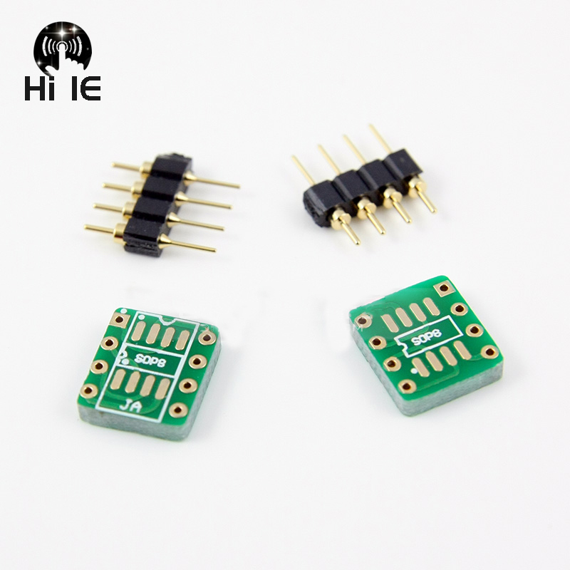 2Pcs Audio Op Amp Gold Plated Single Op Amp to Dual Op Amp IC Adapter ...