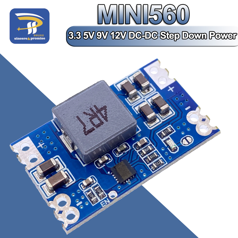 High Efficiency Output 3.3V 5V 9V 12V 5A mini560 Step Down DC-DC ...