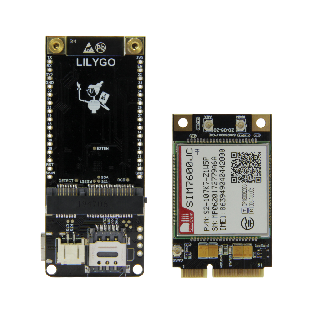LILYGO® TTGO T-PCIE ESP32-WROVER-B AXP192 Chip WIFI Bluetooth Nano Card ...