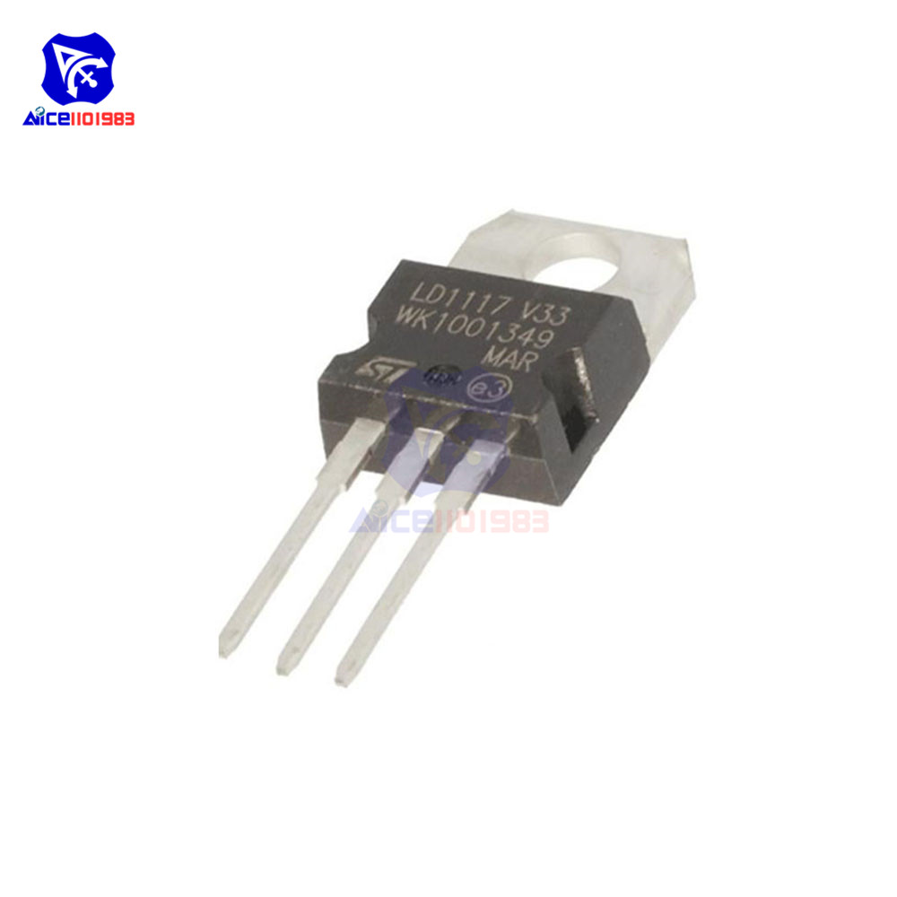diymore 1 Piece LD1117V33 Voltage Regulator IC LD117 LD33V 3.3V DIP-3 ...