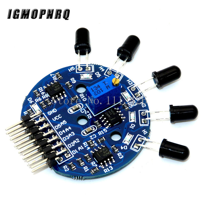 5 Way Flame Sensor Module Digital Analog Signal Dual Output Fire ...