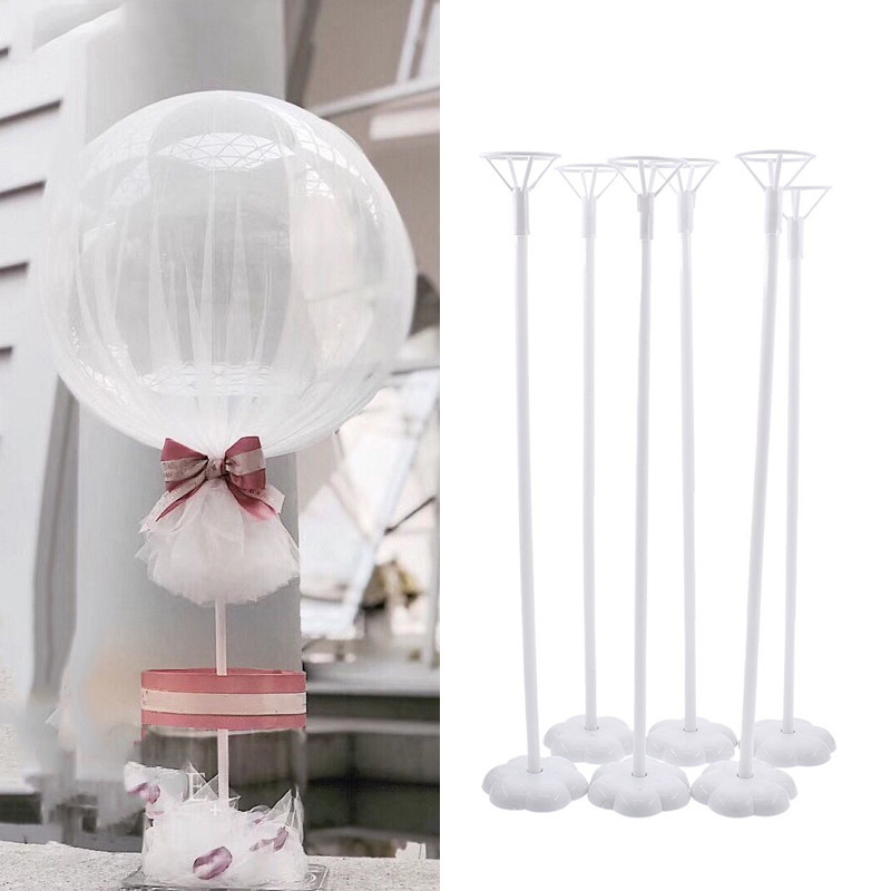 Birthday Party Balloons Stand Ballon Holder Column Plastic Baloon Stick ...