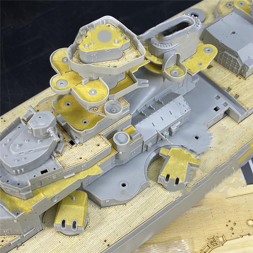 Model Ship Wooden Deck Masking Sheet for 1/350 Scale Bismarck ...
