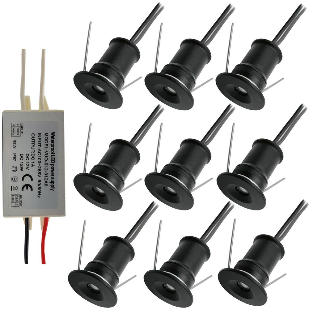 IP65 Mini LED Spotlight 12V Cabinet Light 1W Led Spots Canopy Stair ...