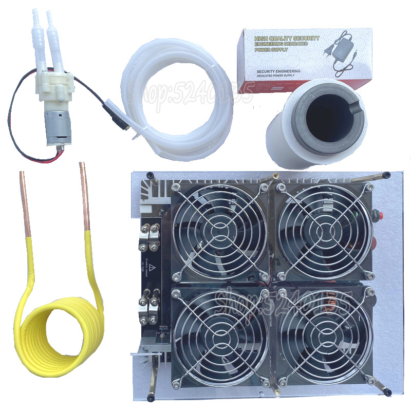 5KW/5000W ZVS Induction Heater Induction Heating PCB Board Heating Machine Melted Metal + Coil ...