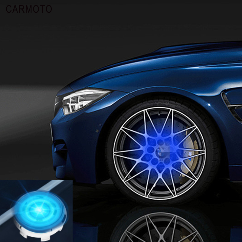 Hub Light wheel center hub sticker Car Floating Illumination Wheel Caps ...