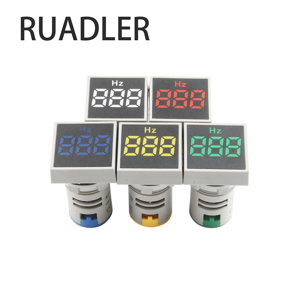 Square 22mm Measuring Range 0-100 Hz Digital Display Electricity Hertz ...