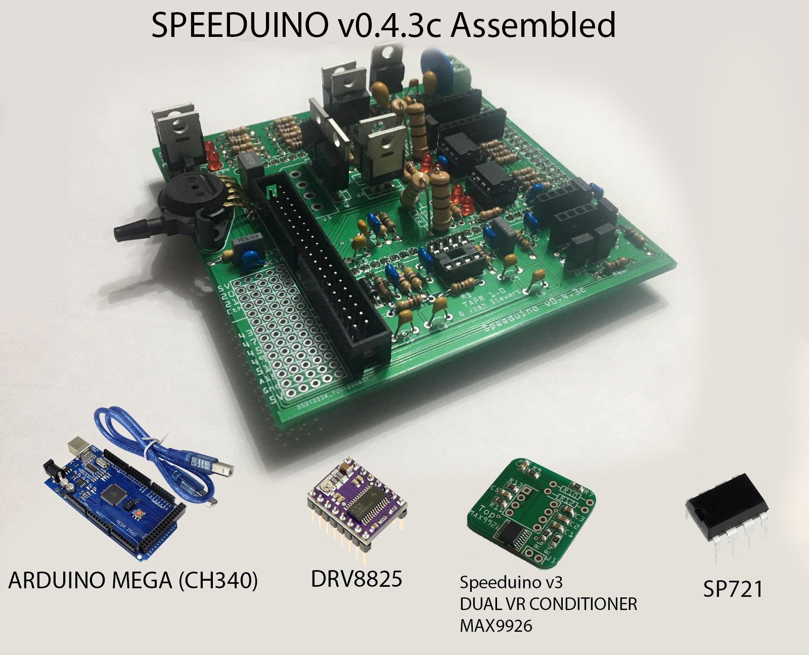 Speeduino v0.4.3c 0.4.3c PCB Assembled Kit Speeduino kit Standalone ECU ...