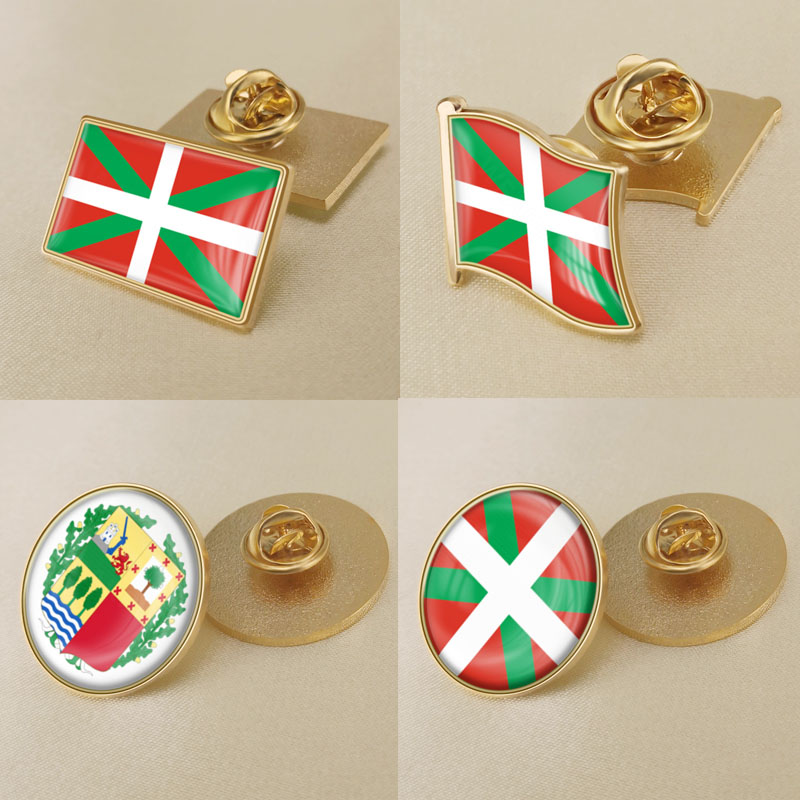 Coat of Arms of Basque Country Autonomous Community of Spain Flag Lapel ...