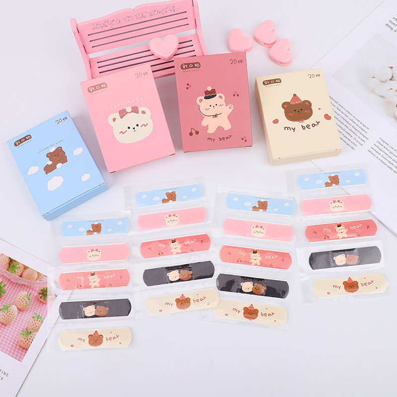 Tirita de dibujos animados Kawaii para niños y 20 piezas, adhesivo de ...