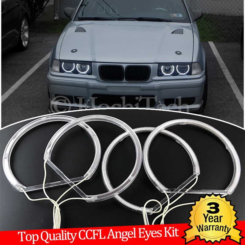Kit yeux d'ange CCFL de haute qualité anneau Halo blanc chaud pour BMW ...